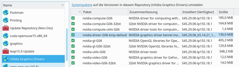 Installation of CUDA 12.3 and CuDNN 8.9 on Opensuse Leap 15.5 for ...